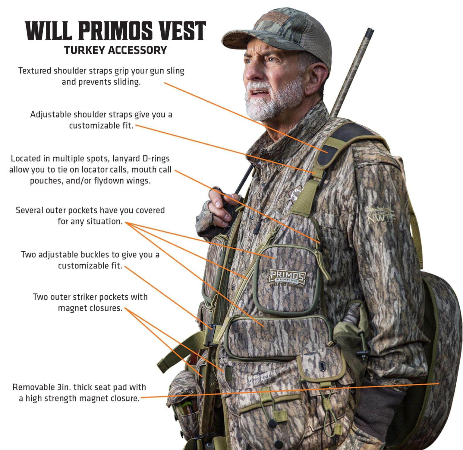 Buy Will Primos Turkey Vest - Primos Hunting